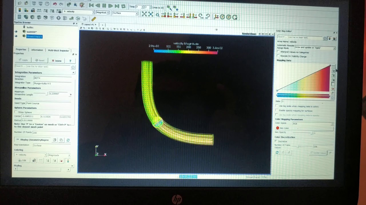 Simulation of elbow using converge studio - YouTube