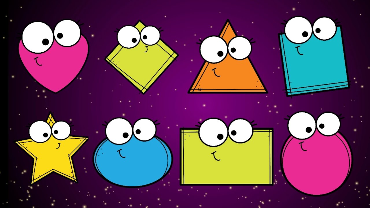 Geometric shapes song - Shapes Name - Preschool - Learn Shapes song - # ...