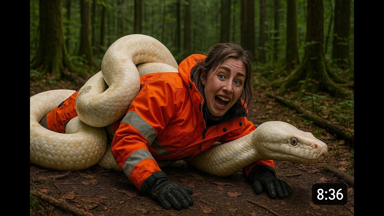 "Rescue of the girl attacked by a giant python in the tropical ...