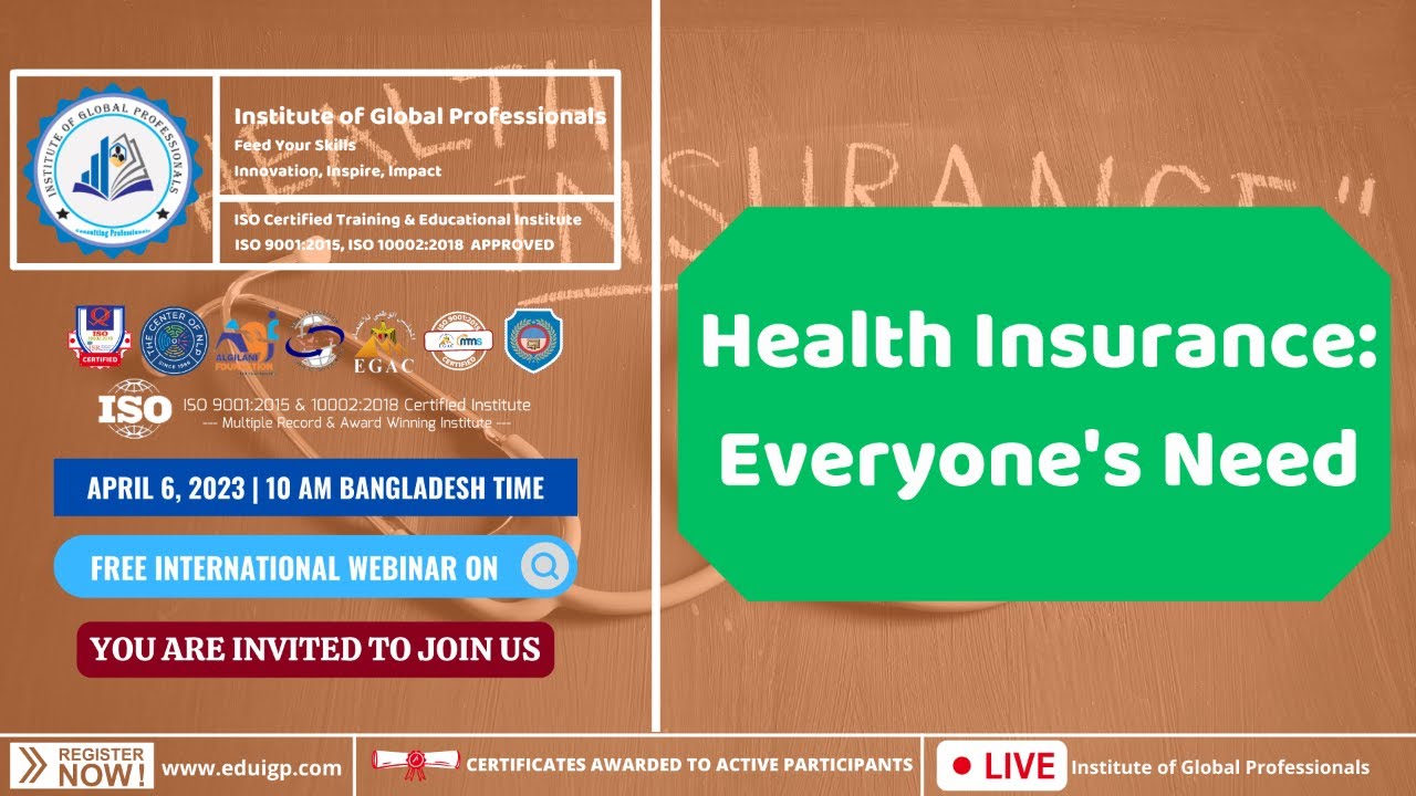 Health Insurance: Everyone's Need - YouTube