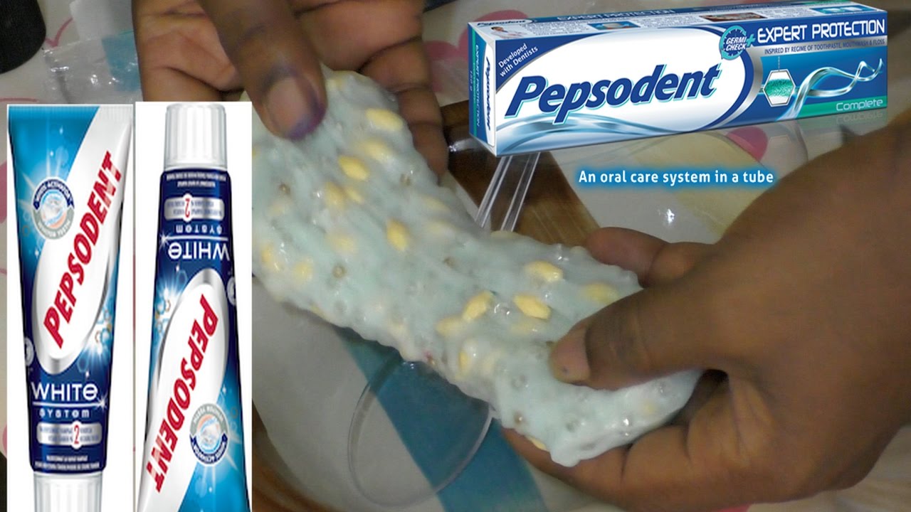 How to Make Toothpaste Slime with Pepsodent, Diy Slime | Slime Videos ...