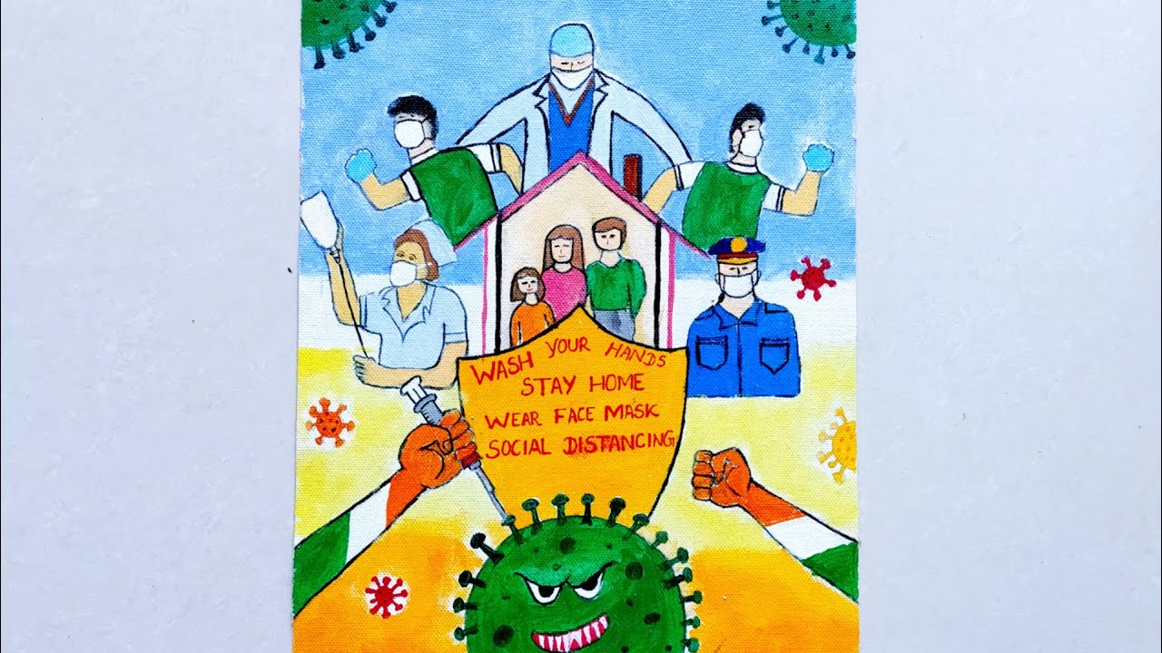 Coronavirus Drawing/Salute to Fighters Coronavirus Drawing/Corona ...