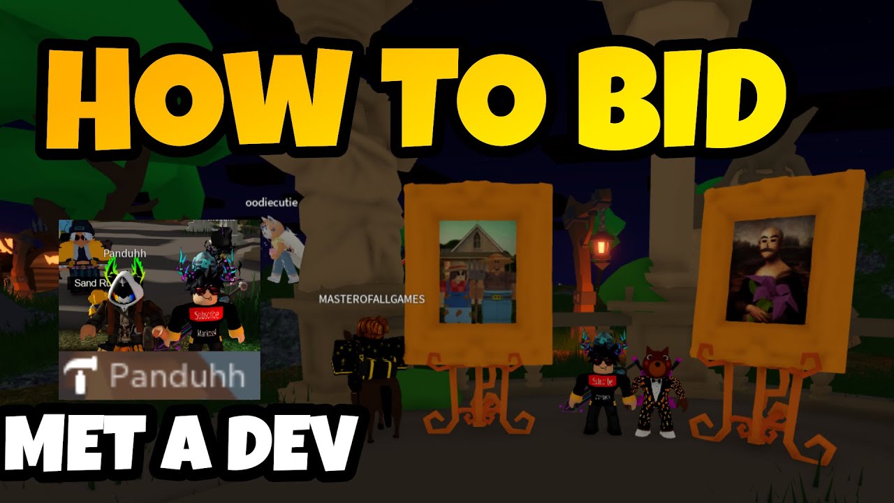 How to bid in the auction house in Roblox Islands - YouTube