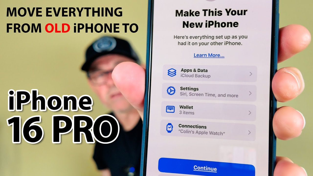 how to easily transfer everything from old iphone to iPhone 16 Pro ...