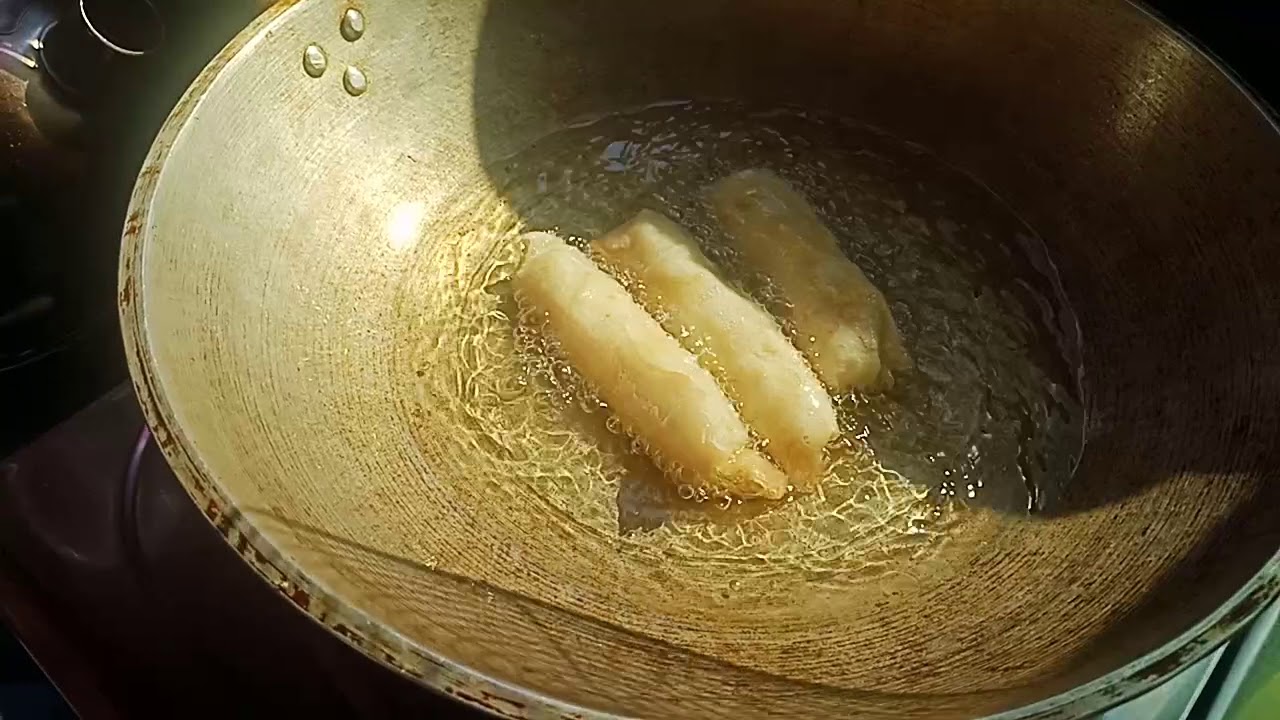 How to make camote turon with cheese - YouTube