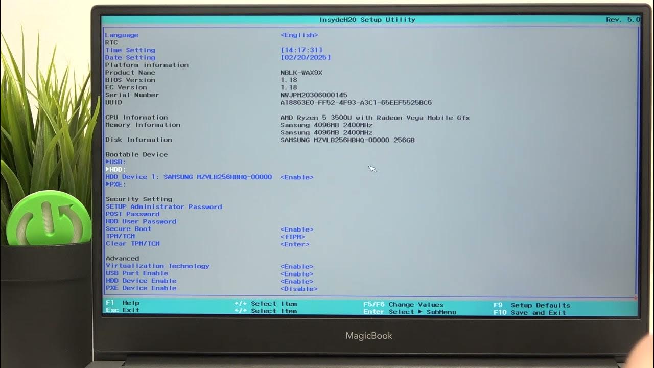 How to Boot into a BIOS on HONOR MagicBook 14 Laptop - YouTube