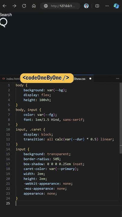 Day 036 - 🤯 Micro CSS search animation #coding #css #websitedevelopment #programador #cssbutton ...