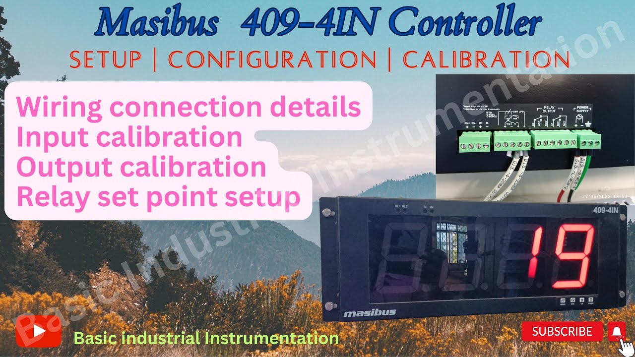 Masibus 409-4IN Controller Full Setup & Calibration #controller #masibus409 #dewpoint - YouTube