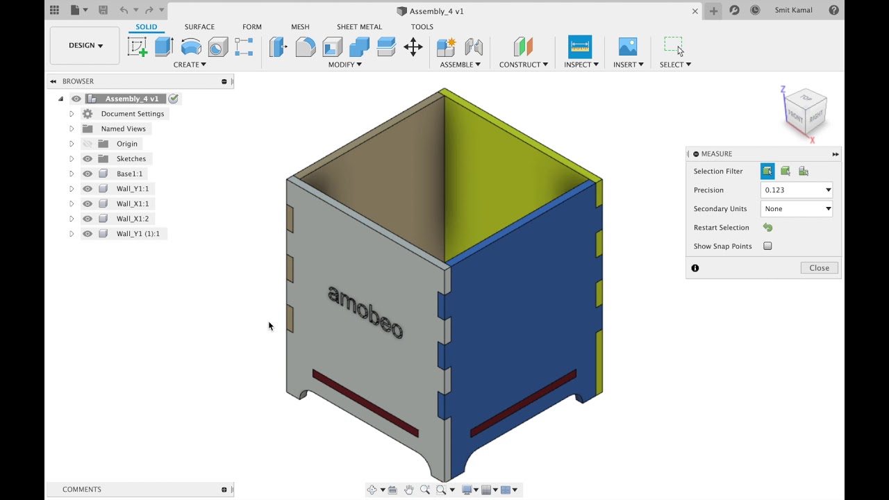 How To Measure The Distance Between Parallel Surfaces In Fusion - YouTube