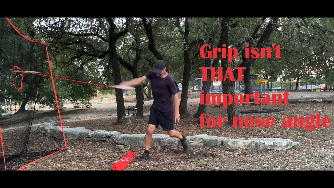 Grip isn't THAT important for nose angle - tech disc test #discgolf ...