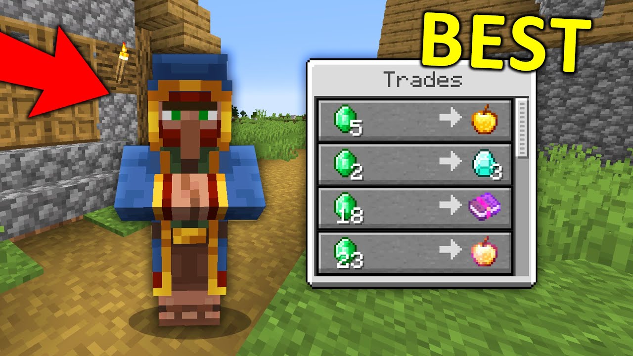 I Unlocked The BEST Villager Trades in Minecraft! - YouTube