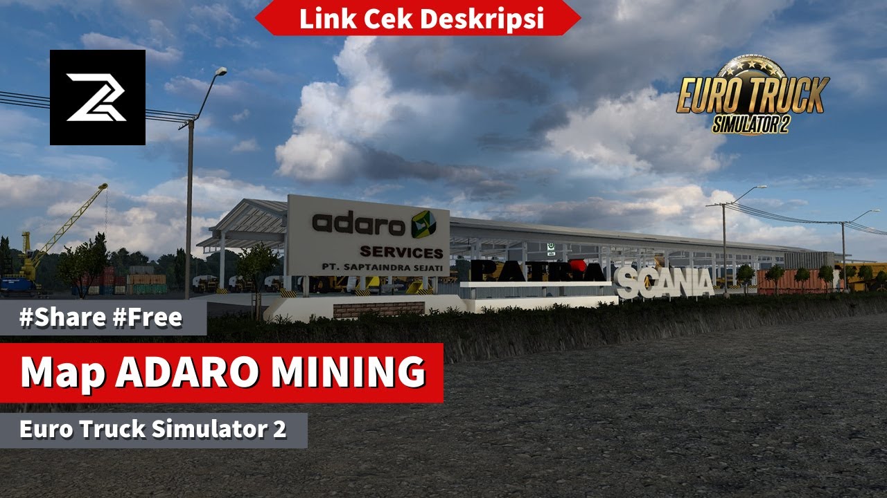 [Free] Map ADARO MINING || Beserta Cara Pasang || Euro Truck Simulator ...