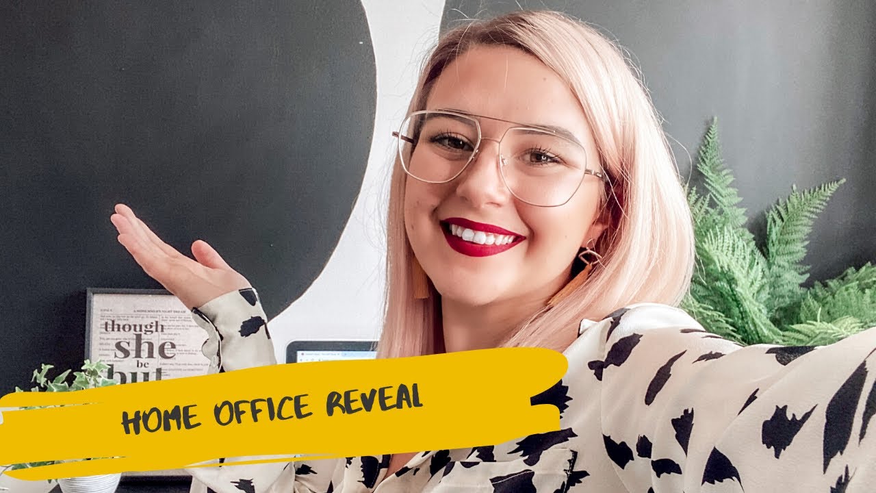 WORKING FROM HOME - OFFICE REVEAL! - YouTube