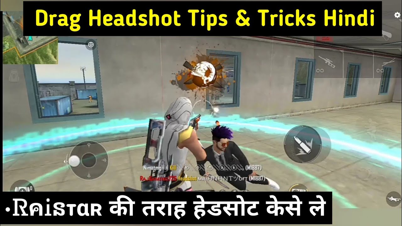 Drag Headshot Tips and Tricks In Free Fire | Like Raistar drag shot ...