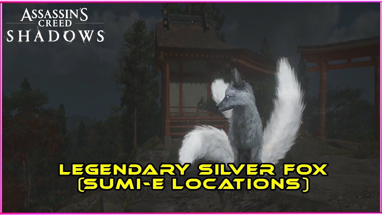 Legendary Silver Fox (Sumi-e Animal Location) Assassins Creed Shadows ...