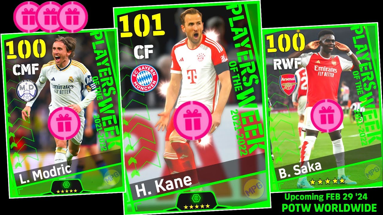 Thursday Upcoming New Potw Worldwide Pack | eFootball 2024 Mobile | Max ...