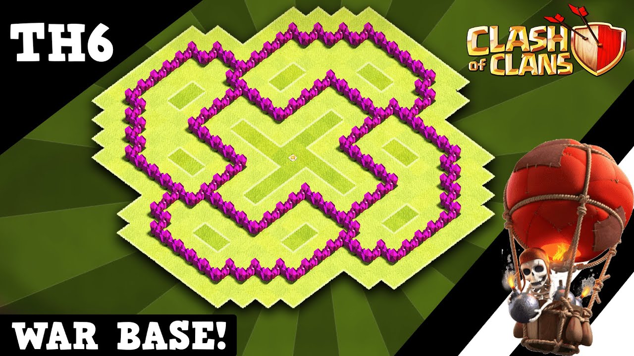 Epic Town hall 6 (Th6) War Base With Copy Link | Th6 Base With Link ...