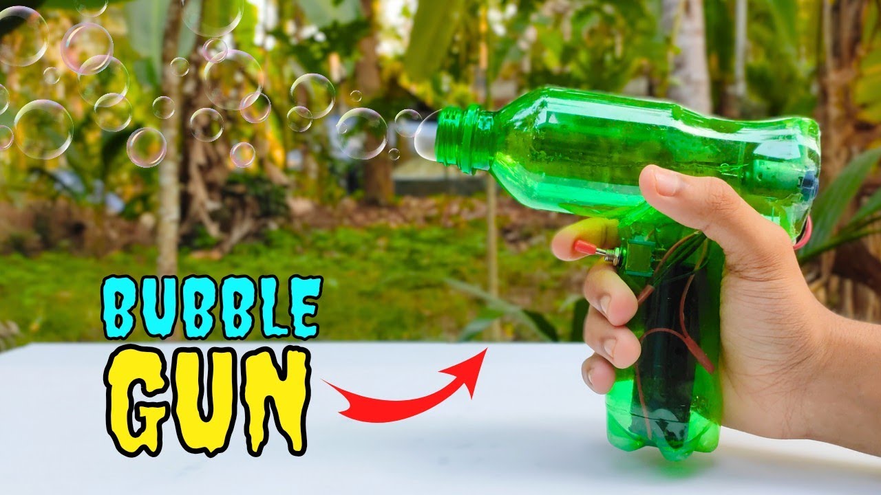 How to make a Bubble Gun at home | Diy Bubble Gun - YouTube