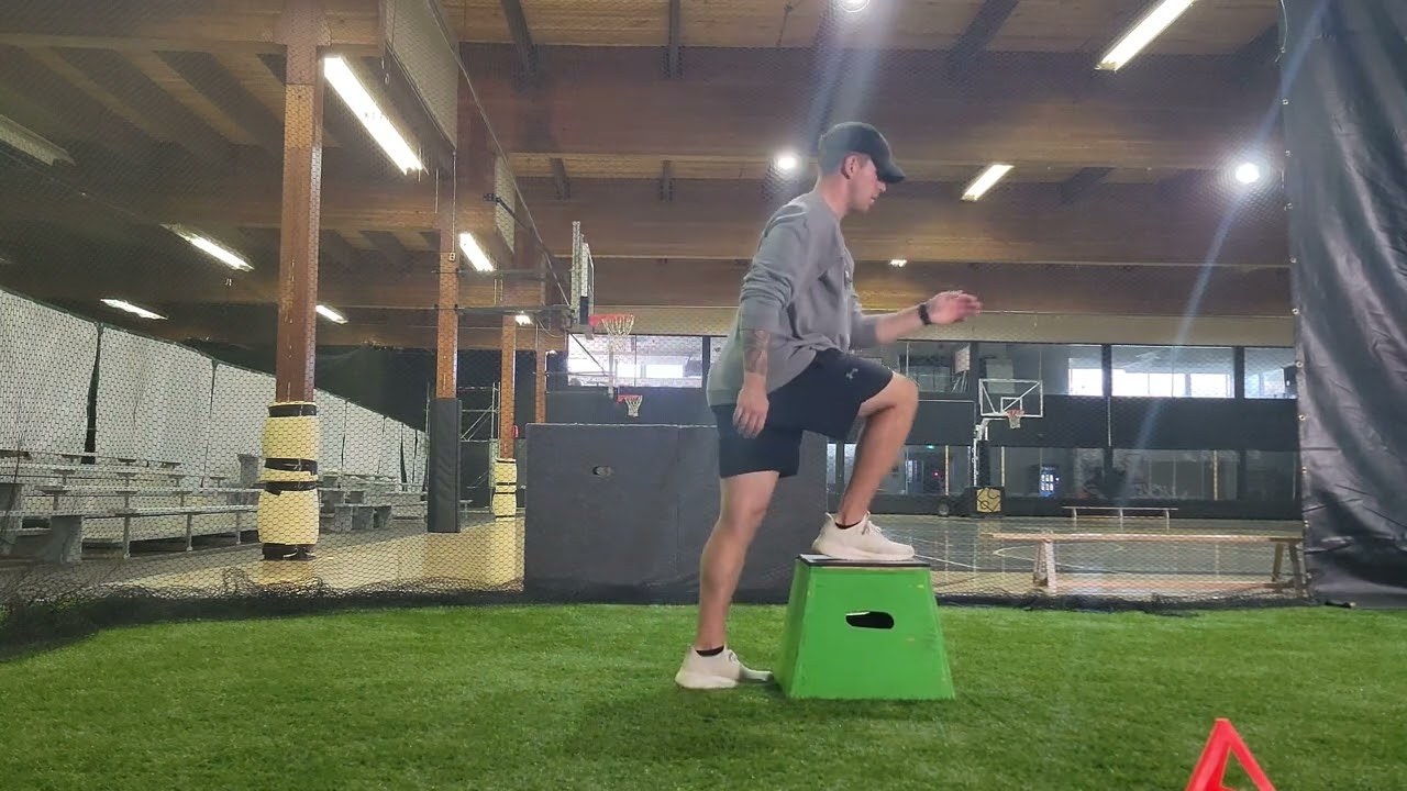 Step up jump - YouTube