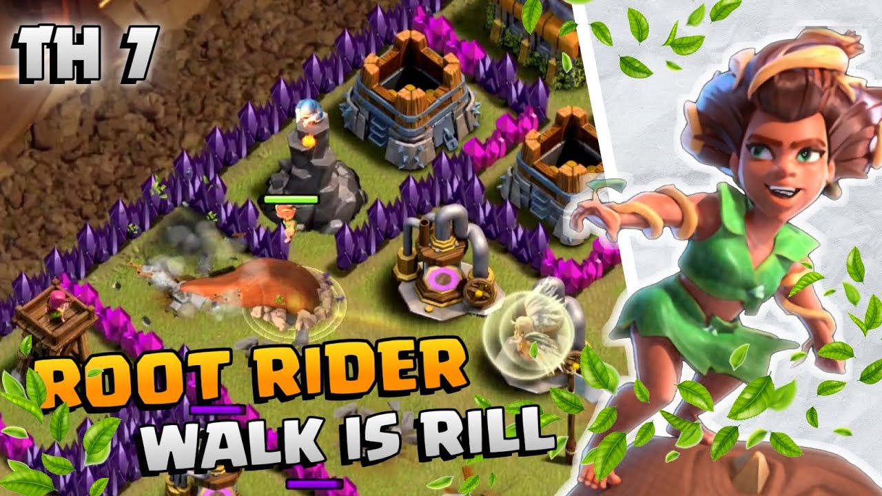 Kocak!!🤣 Root Rider Walk di TH 7 adalah meta baru?! - Strategi TH 7 ...