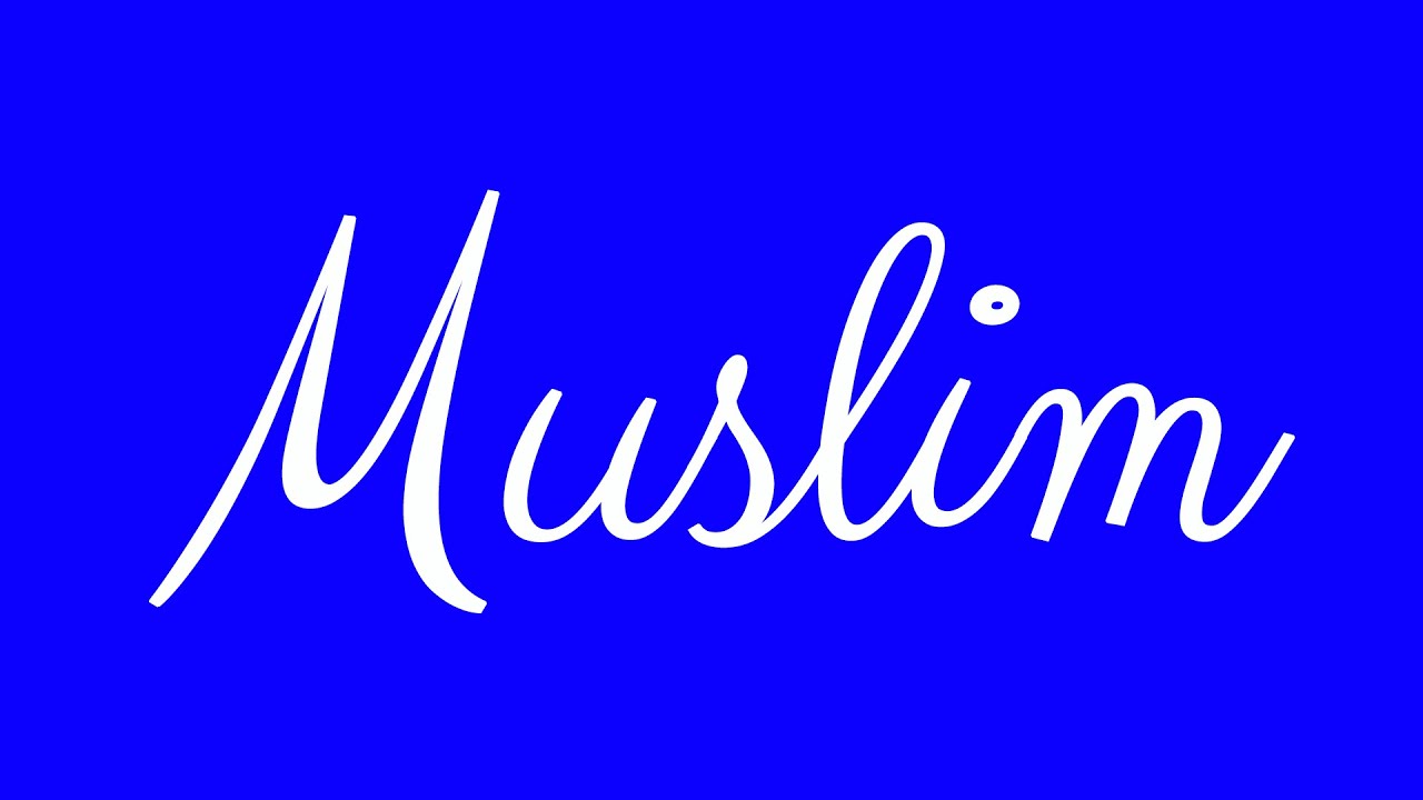 Learn how to Write the Name Muslim Signature Style in Cursive Writing ...