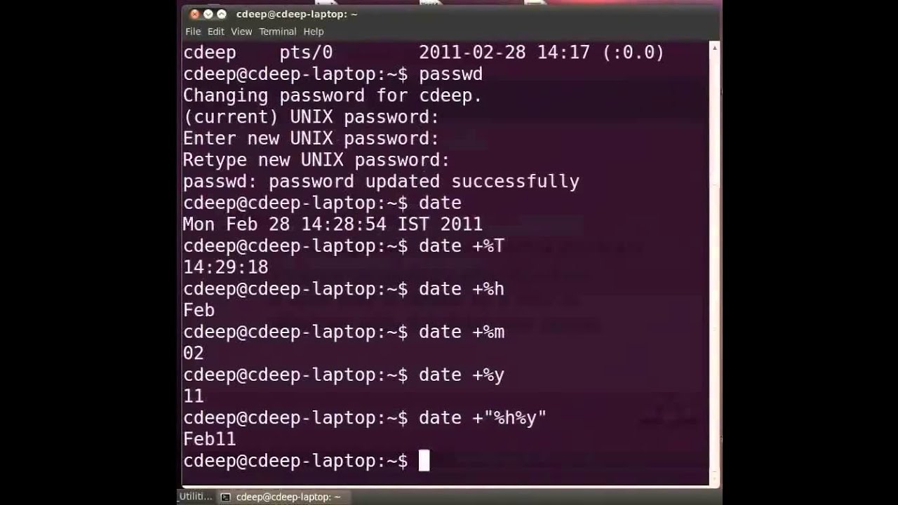 General Purpose Utilities in Linux - Marathi - YouTube