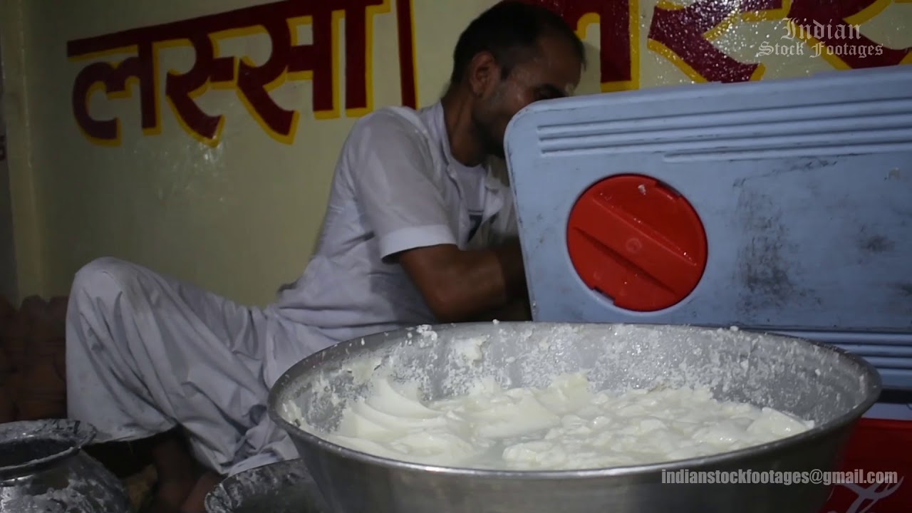 Making of BANARASI LASSI | Indian Stock Footages - YouTube