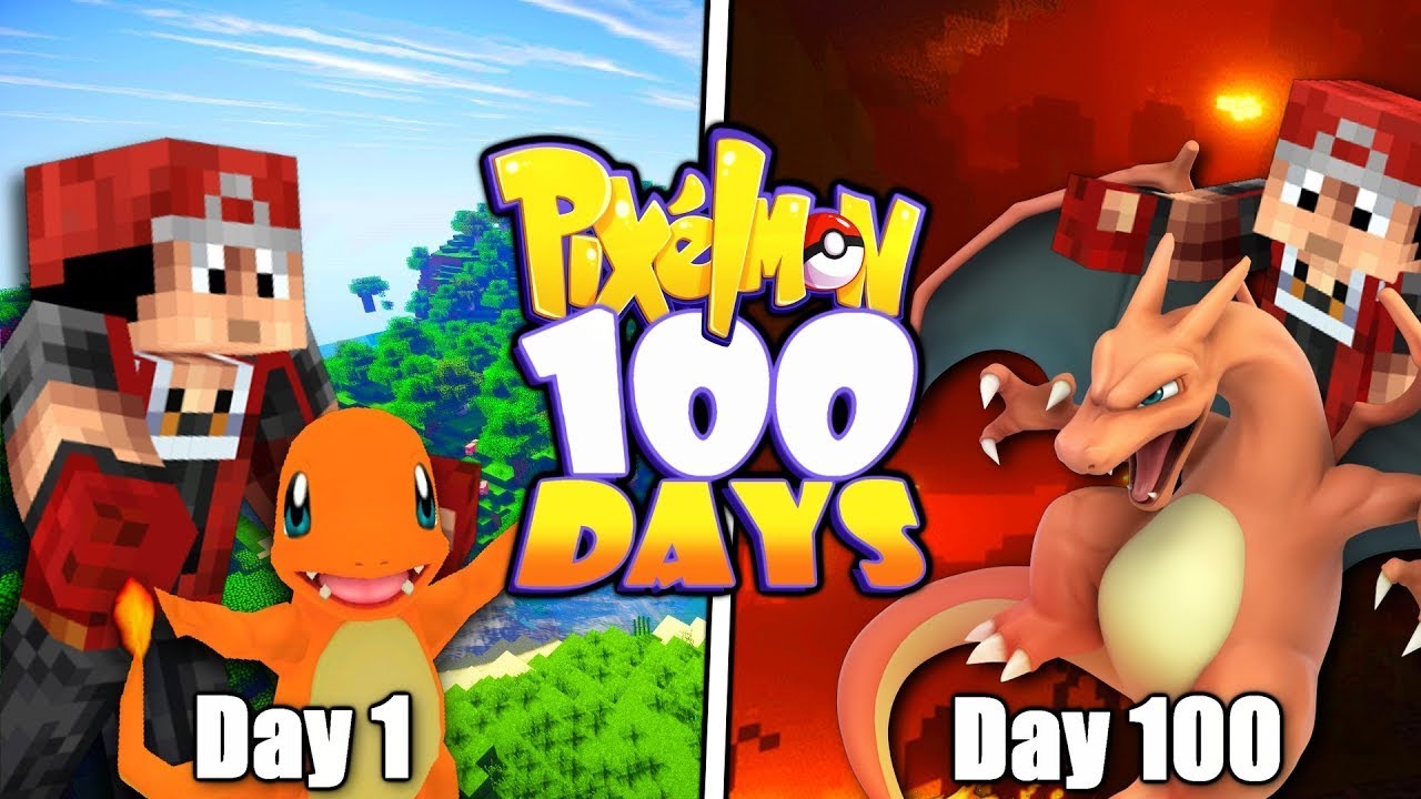 I spent 100 Days in Minecraft Pixelmon - Here Is What Happened - YouTube