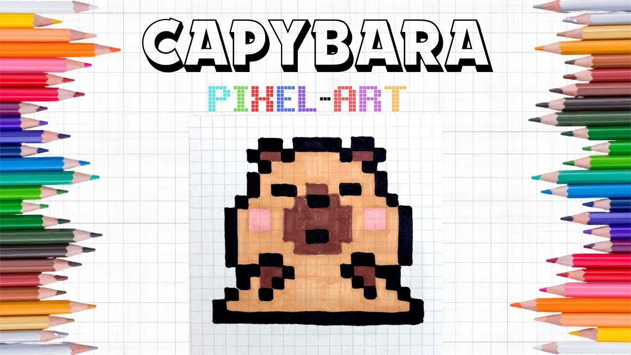 Como Dibujar un Capibara en Pixel Art - How To Draw a Capybara # ...