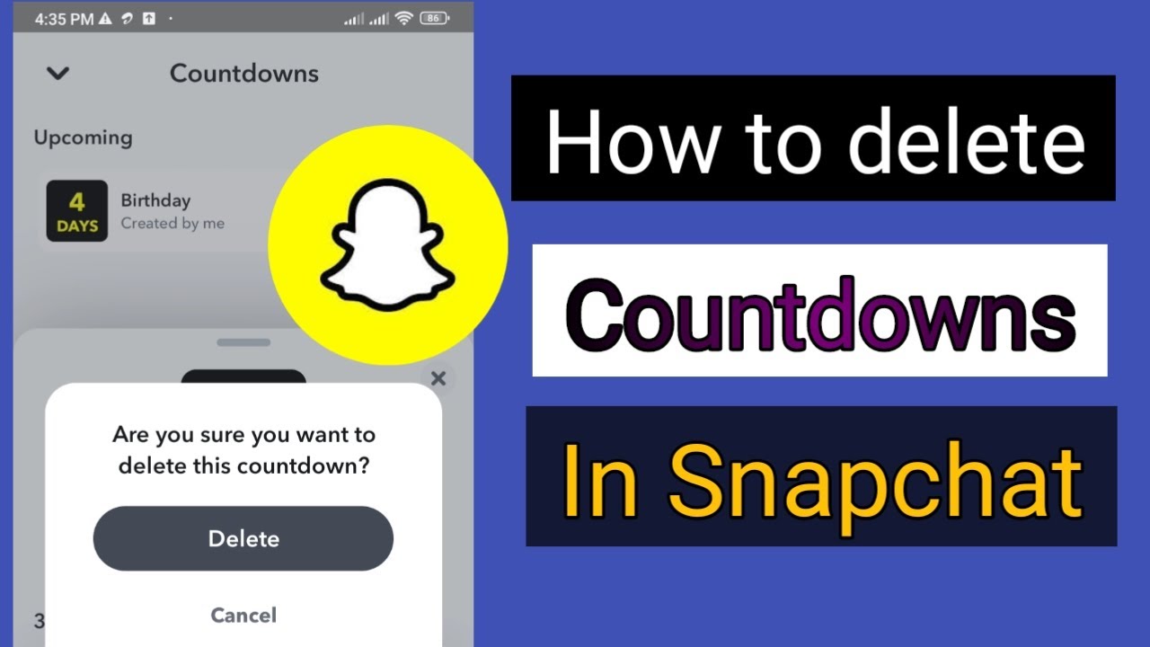 How to delete countdowns in Snapchat | delete timer in Snapchat - YouTube