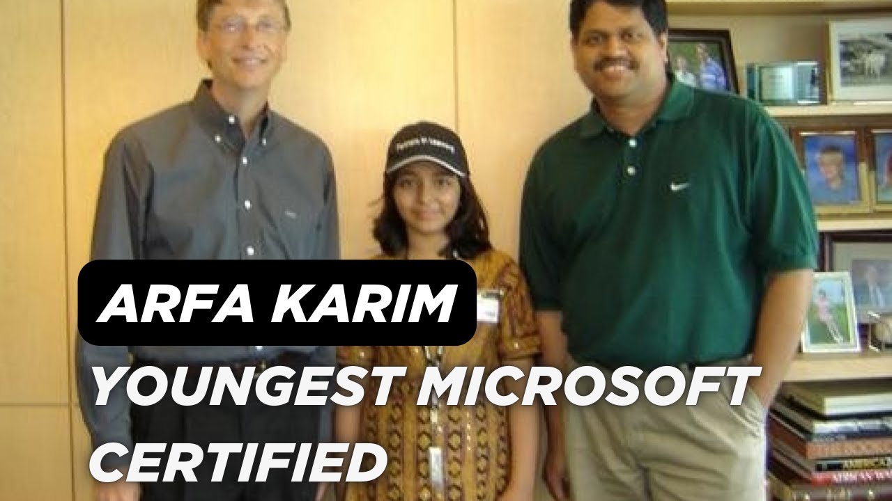 Tribute to Arfa Karim Randhawa | Youngest Pakistani Microsoft Certified ...