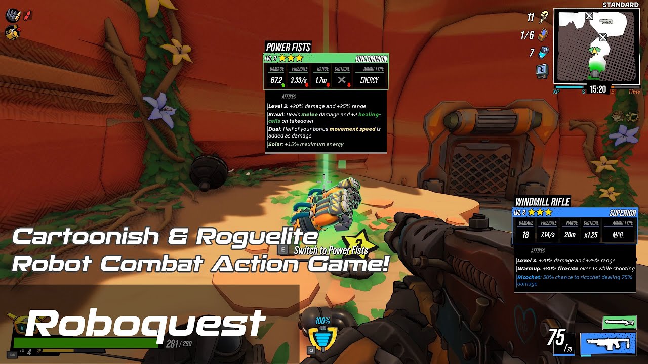 Roboquest | First-Person Cartoonish Roguelite Robot Combat Action Game ...