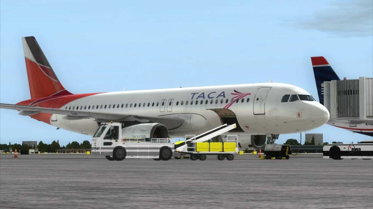 FSX TACA Airlines + Gound Traffic - YouTube