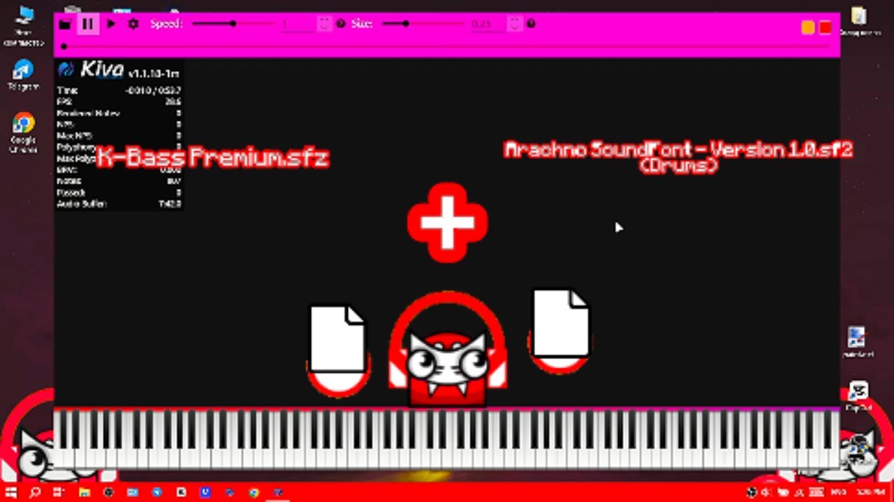 I didn't know, what was possible with a MIDI Player: Kiva - turn on 2 ...