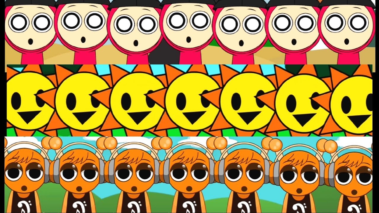 How to Bug Sprunki in all different mods test all Characters - YouTube