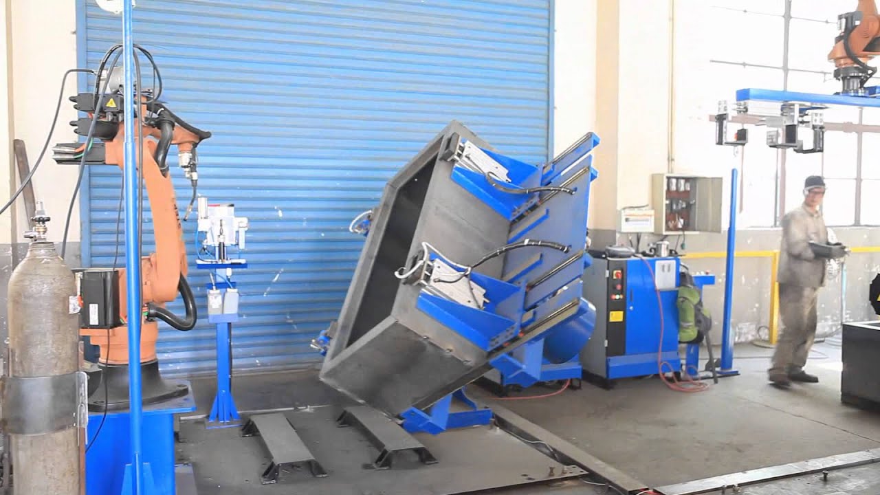 Shanghai Step Robotics - reference case welding and convey1 - YouTube