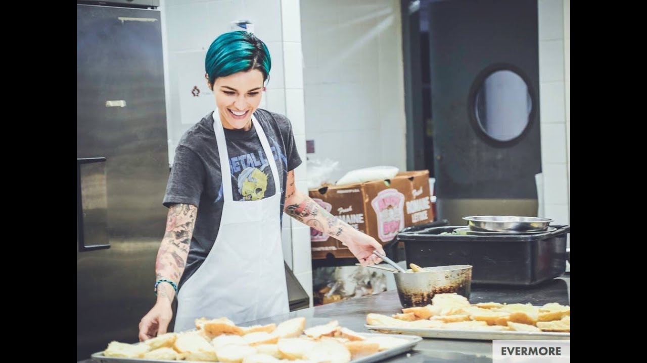 Ruby rose makes pan cake in early morning/reel/and charlie eat it ...