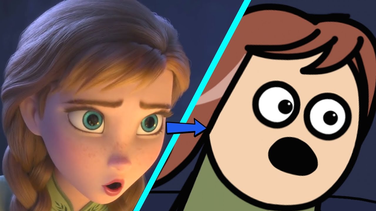 Frozen 2 Trailer but with Stick Figures - YouTube