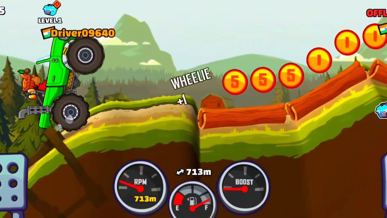 Adevnture With New Monster Truck #Funky Hill Climb Racing 2 - YouTube