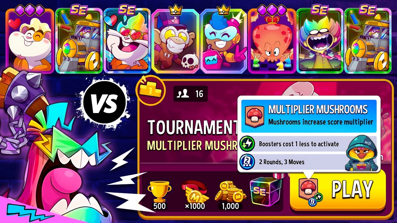 16 PLAYERS x2 TOURNAMENT! Multiplier Mushrooms + Boosted | Match ...