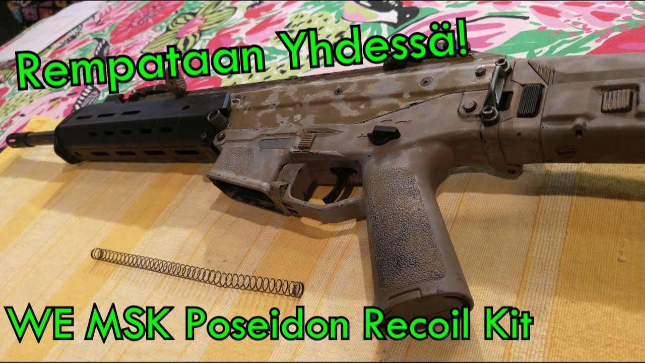 Ry: WE MSK GBBR Poseidon Recoil Kitin Asennus - YouTube