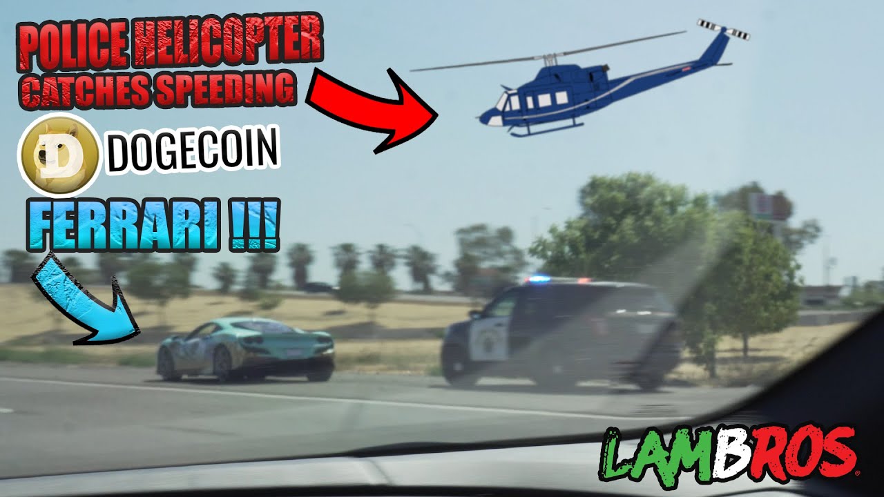DOGE FERRARI CAUGHT BY HELICOPTER (REVERSE VLOG) | LAMBROS - YouTube
