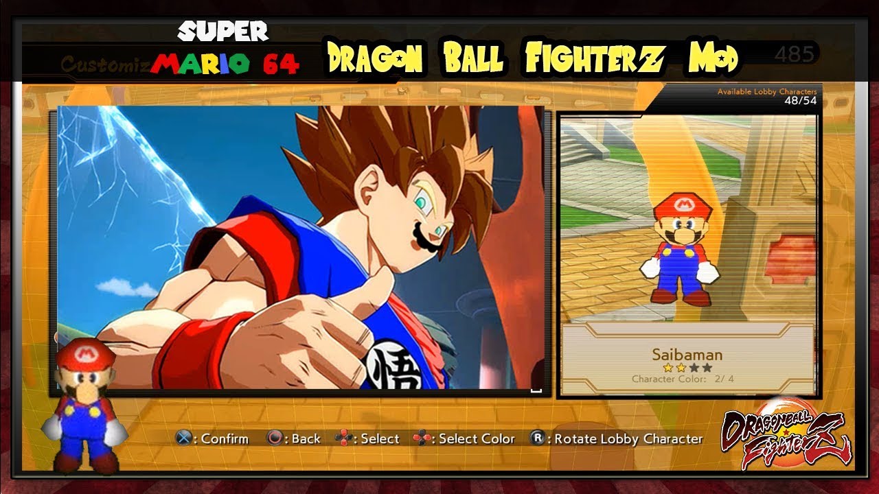 Dragon Ball Super... Mario 64 Mod! Lobby Avatar and Goku Skin Modcase ...