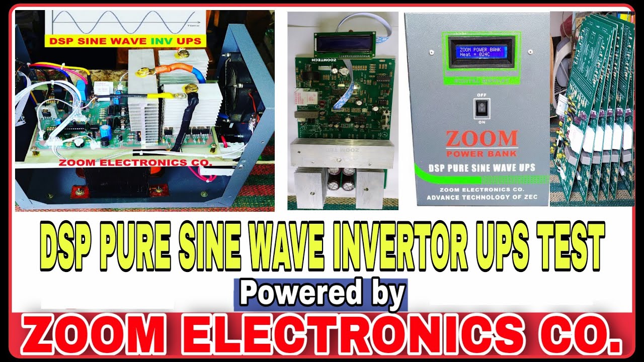 DSP PURE SINE INVERTER UPS TEST I DSP UPS I DSPIC30f2010 PURE SINE ...