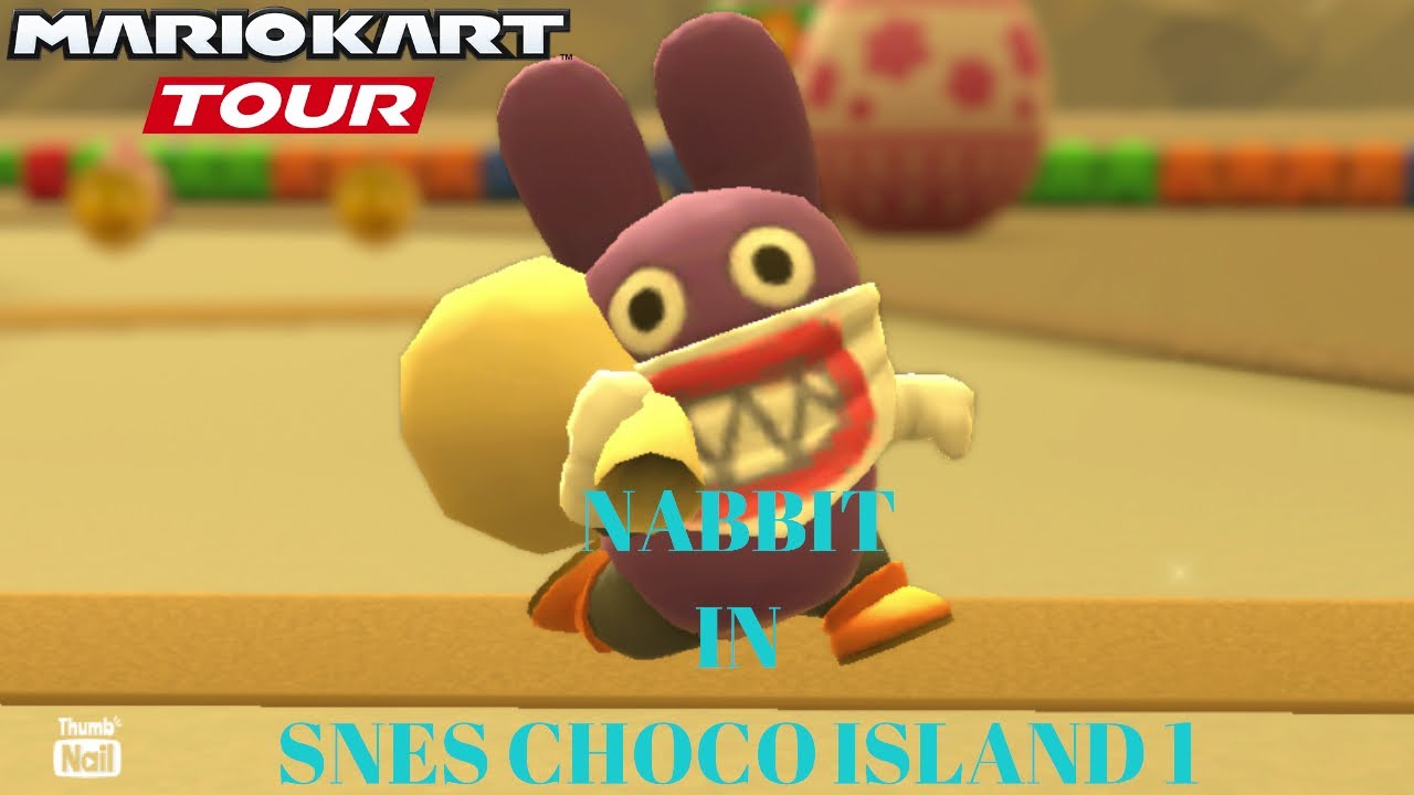Mario Kart Tour - Nabbit in SNES Choco Island 1 - YouTube