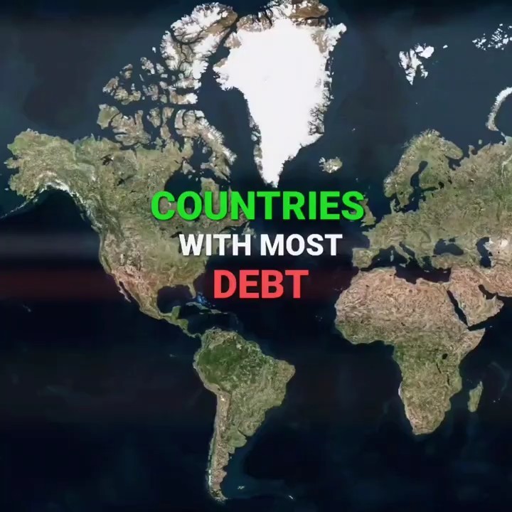 Countries with most DEBT !!! #facts #geography #shorts - YouTube