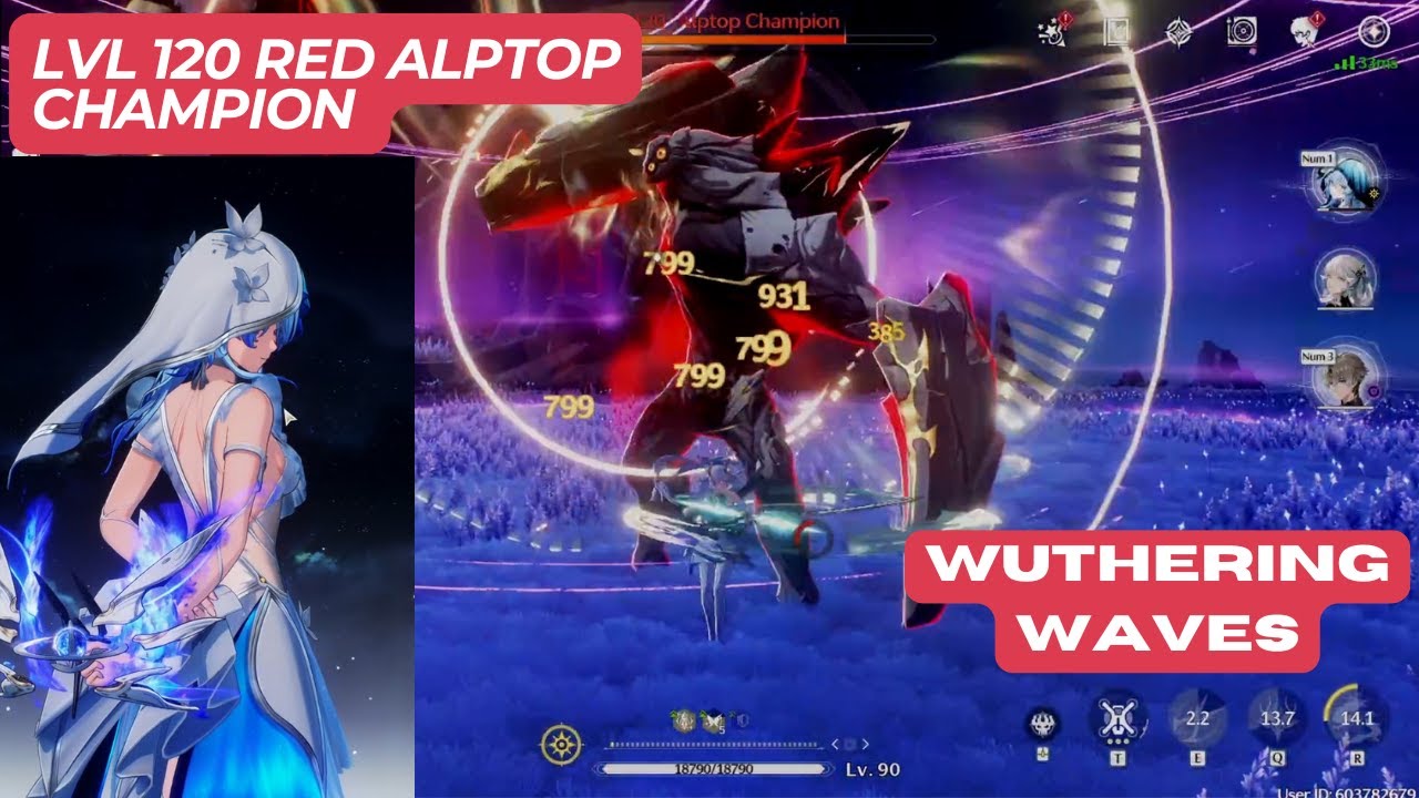 Wuthering Waves: Fighting Red LvL120 Alptop Champion made easy - YouTube