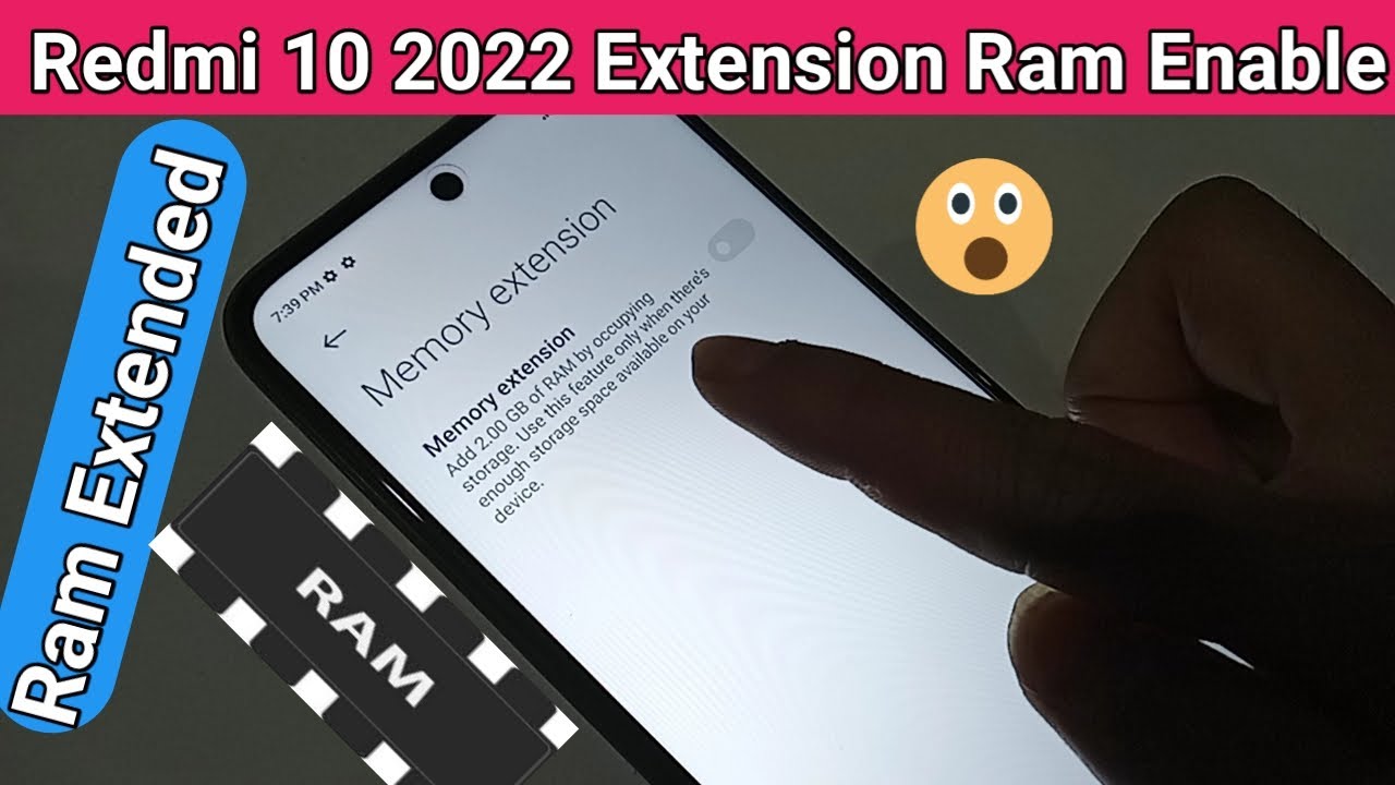 Enable extension Memory in redmi 10 2022 - YouTube