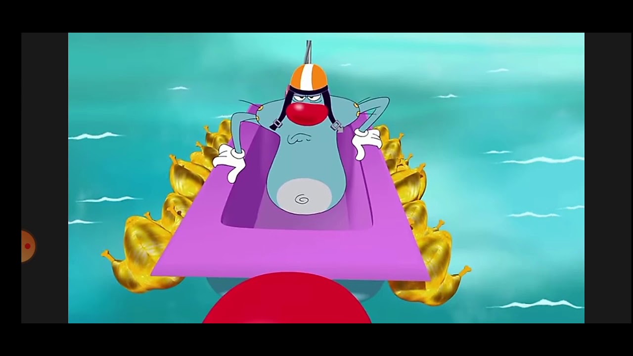 Oggy and the cockroaches boat race - YouTube