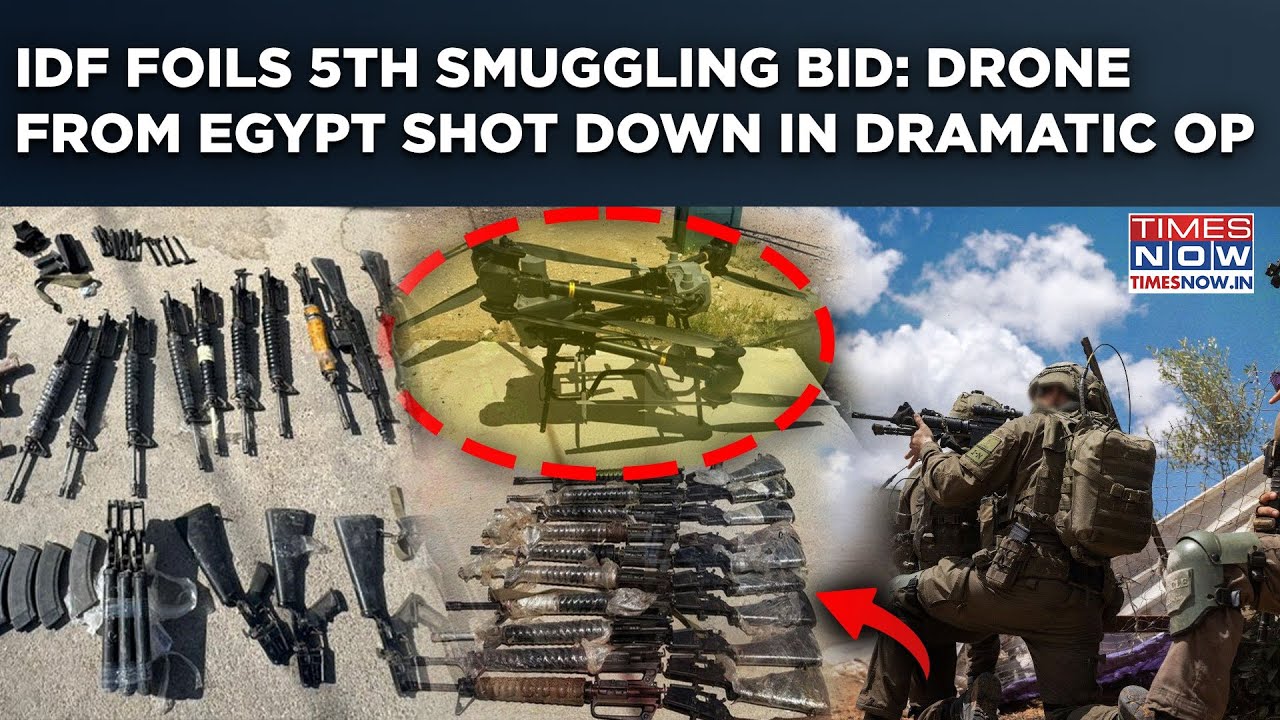 IDF Dramatic Op Foils 5th Smuggling Bid In A Row: Drone From Egypt Shot ...